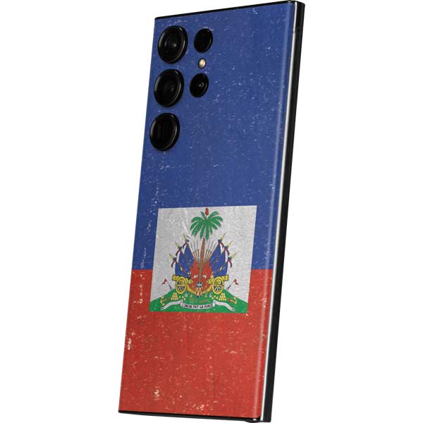 Haitian Flag Distressed Galaxy S23 Ultra Skin | Skinit