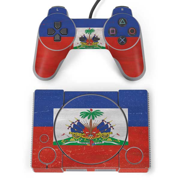 Haitian Flag Distressed Sony PlayStation Skin – Skinit