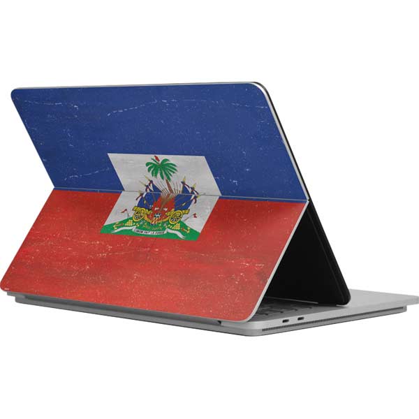 Haitian Flag Distressed Surface Laptop Studio Skin | Skinit