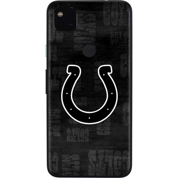 Google Pixel 4a Indianapolis Colts Black & White Skins | Wraps – Skinit
