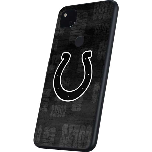 Google Pixel 4a Indianapolis Colts Black & White Skins | Wraps – Skinit