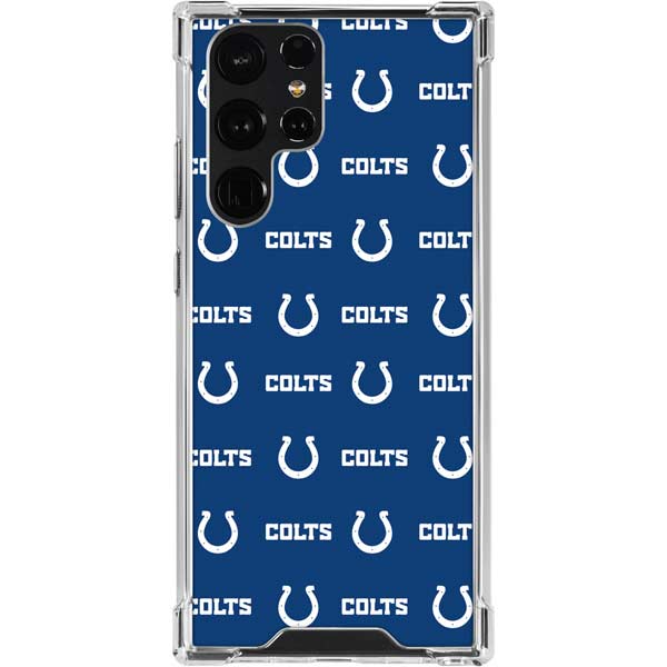 Indianapolis Colts Blitz Series Galaxy S24 Ultra Clear Case | Skinit