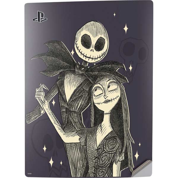 Jack and Sally Skin for PS5 Digital Edition Console - Skinit