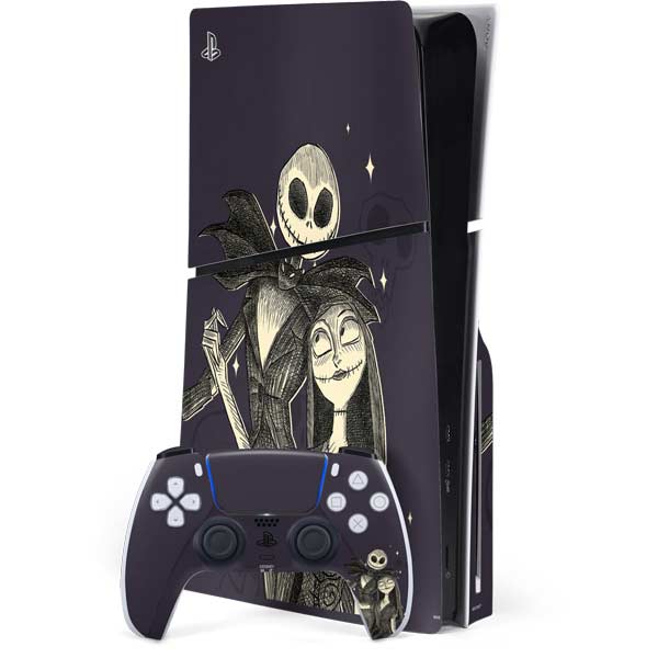 Disney The Nightmare Before Christmas Jack and Sally Art Skin for PS5 ...