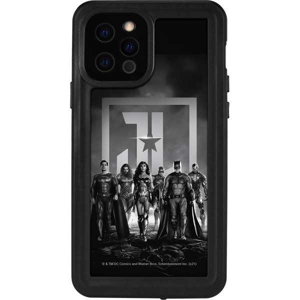 Justice League Black and White iPhone 12 Pro Waterproof Case | Skinit