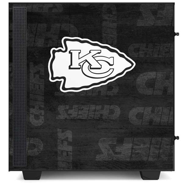 Kansas City Chiefs Black & White NZXT H510 Compact ATX Mid-Tower Case ...