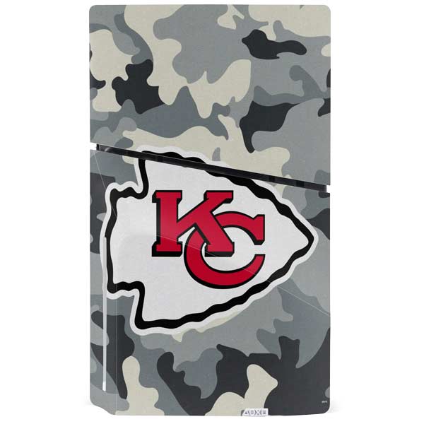NFL Kansas City Chiefs Camo Skin for PS5 Slim Disk Bundle - Skinit