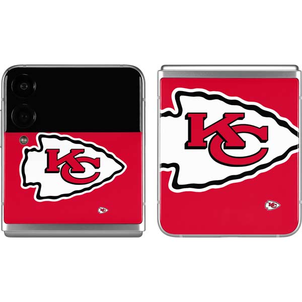 Galaxy Z Flip4 5G Kansas City Chiefs Large Logo Skin | Skinit