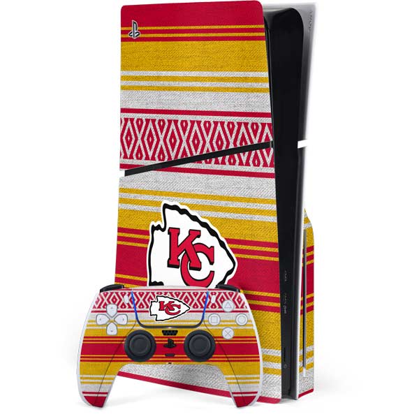 NFL Kansas City Chiefs Trailblazer Skin for PS5 Slim Disk Bundle - Skinit