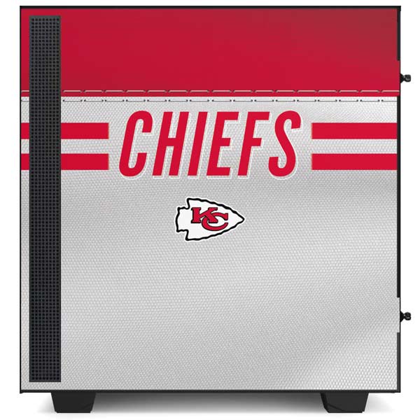 Kansas City Chiefs White Striped NZXT H510 Compact ATX Mid-Tower Case ...