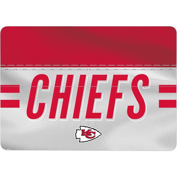 Kansas City Chiefs White Striped Surface Laptop Studio Skin | Skinit