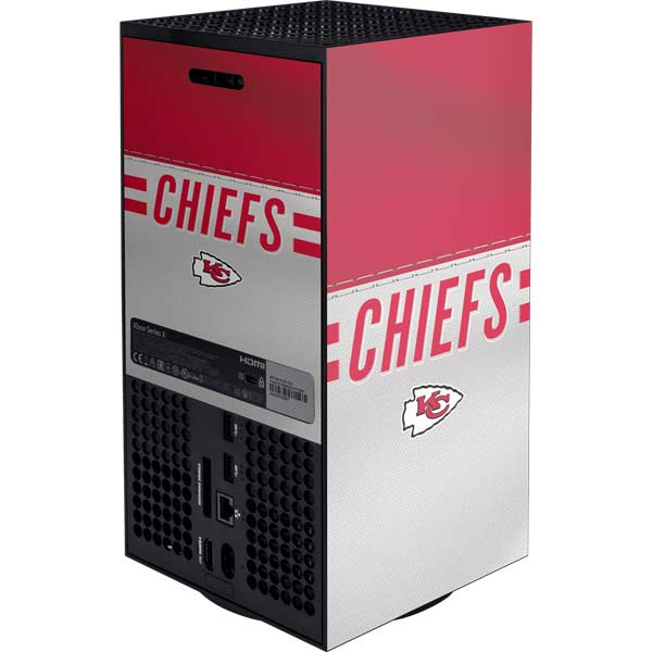 Kansas City Chiefs White Striped Microsoft Xbox Skin | NFL – Skinit