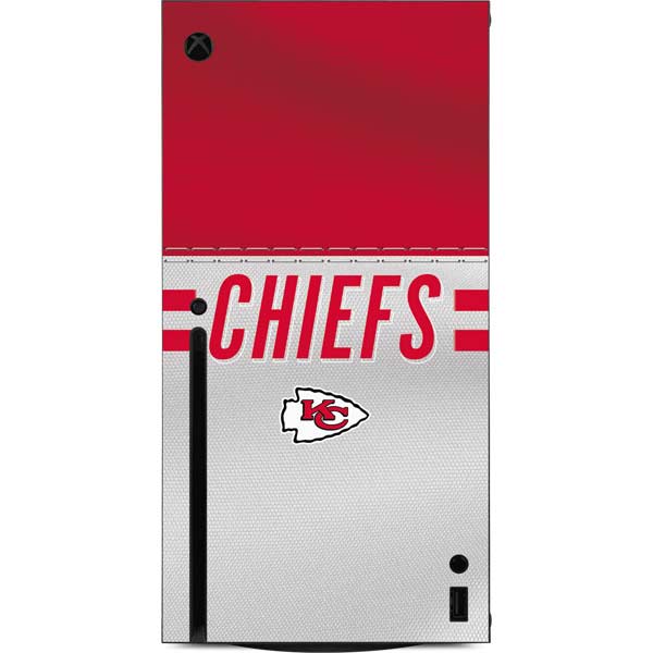 Kansas City Chiefs White Striped Microsoft Xbox Skin | NFL – Skinit