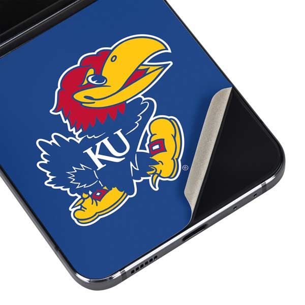Kansas Jayhawks Mascot Outline Skin for Galaxy Z Flip5 5G | Skinit