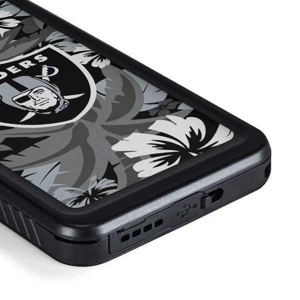 Las Vegas Raiders Tropical Print Galaxy S23+ Waterproof Case | Skinit