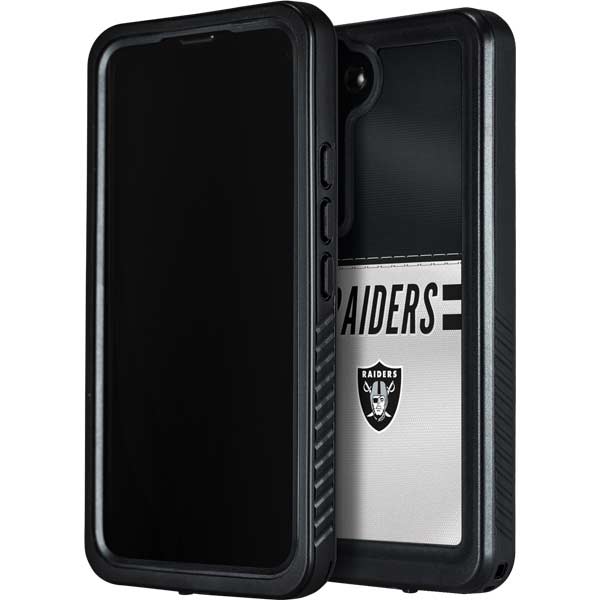 Las Vegas Raiders White Striped Galaxy S23 Case | Waterproof Phone ...