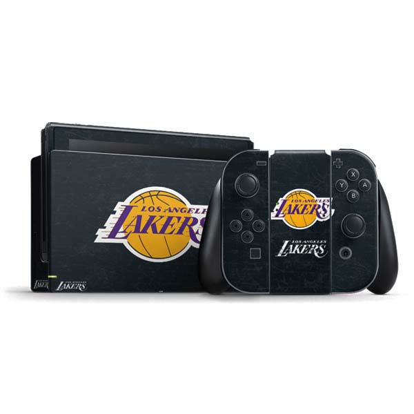 Los Angeles Lakers Black Primary Logo Nintendo Switch Skin | NBA – Skinit