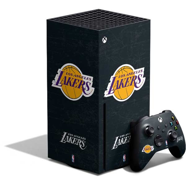 Los Angeles Lakers Black Primary Logo Microsoft Xbox Skin | NBA – Skinit