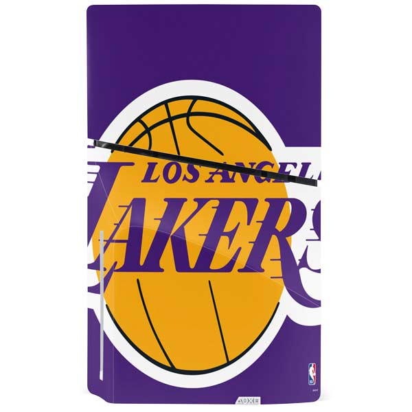 NBA Los Angeles Lakers Large Logo Skin for PS5 Slim Disk Bundle - Skinit