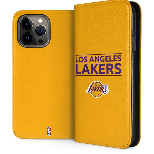 Los Angeles Lakers Standard - Gold iPhone 15 Pro Max Folio Case ...
