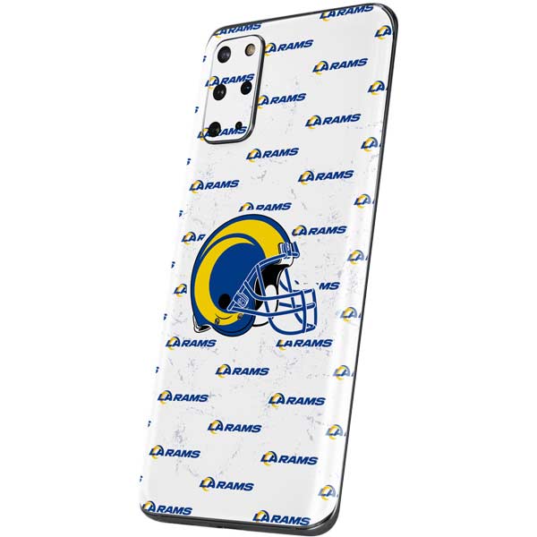 Los Angeles Rams White Logo Blast Samsung Galaxy Skin | NFL – Skinit