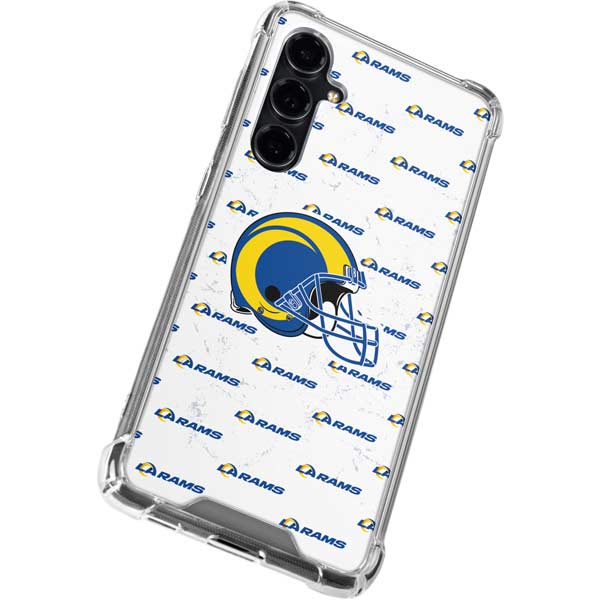 NFL Los Angeles Rams White Logo Blast Galaxy S23 FE Clear Case ...