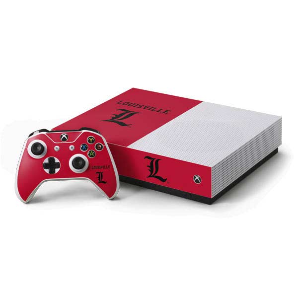 University of Louisville Cardinals Xbox One S All Digital Edition Bundle Skin