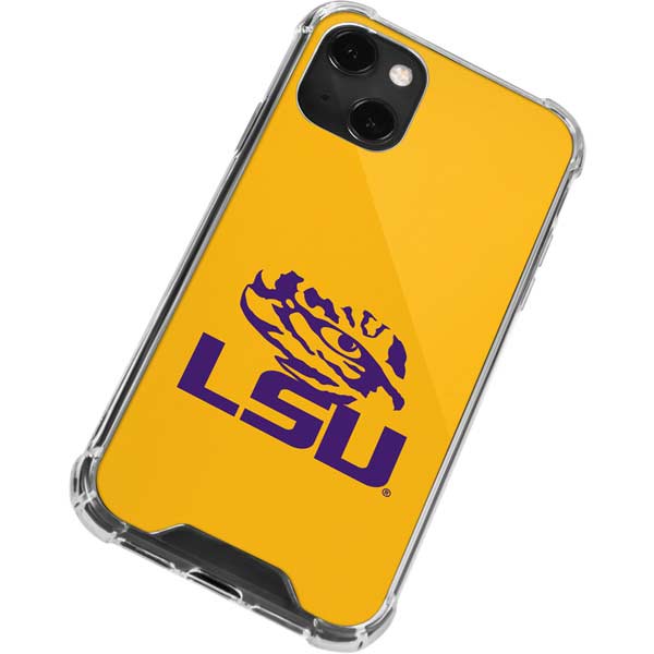 LSU Tiger Eye Logo Yellow iPhone 15 Plus Clear Case | Clear Phone Cases ...