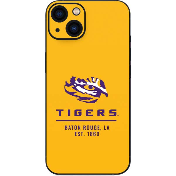 LSU Tigers Baton Rouge Yellow iPhone 15 Plus Skin | Skinit