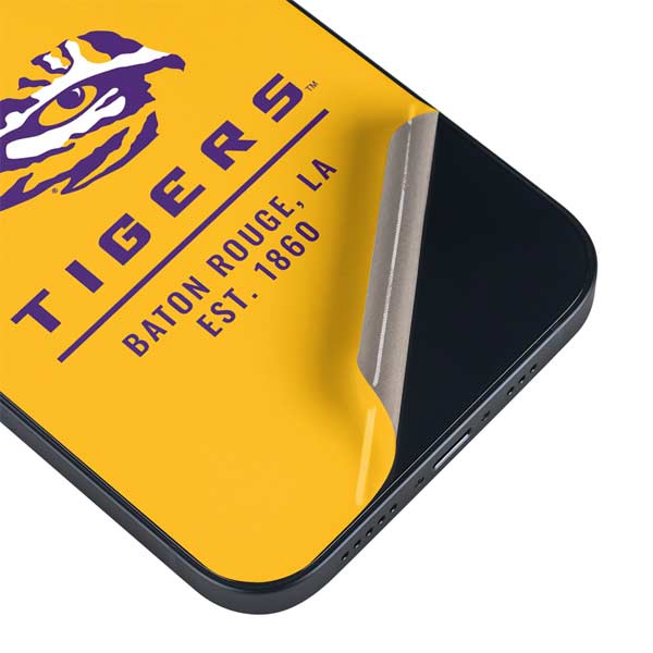 LSU Tigers Baton Rouge Yellow iPhone 15 Plus Skin | Skinit