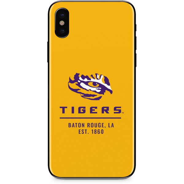 LSU Tigers Baton Rouge Yellow Apple iPhone Skin – Skinit