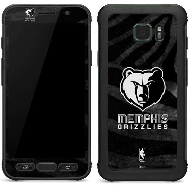Memphis Grizzlies Black Animal Print Samsung Galaxy Skin | NBA – Skinit