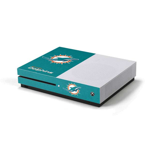 Miami Dolphins Distressed- Aqua Microsoft Xbox Skin | NFL – Skinit