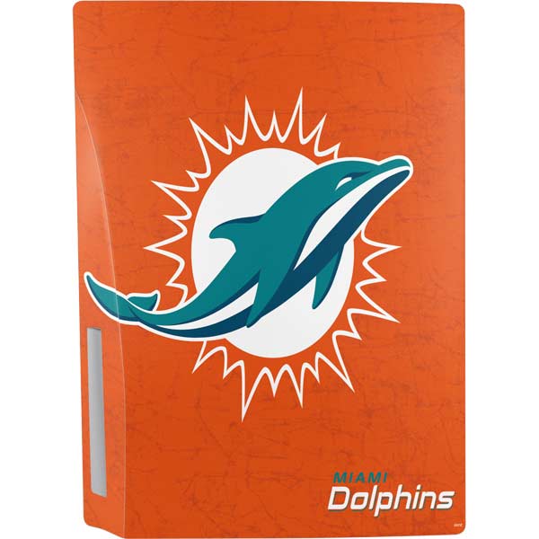 Miami Dolphins Distressed- Orange Skin for PS5 Console - Skinit