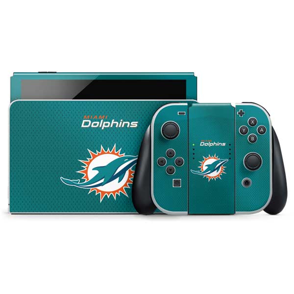 Miami Dolphins Team Jersey Nintendo Switch OLED (2021) Bundle Skin | Skinit