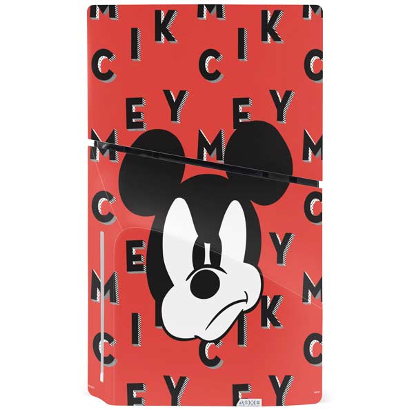 Disney Mickey Mouse Grumpy Face Skin for PS5 Slim Disk Console - Skinit