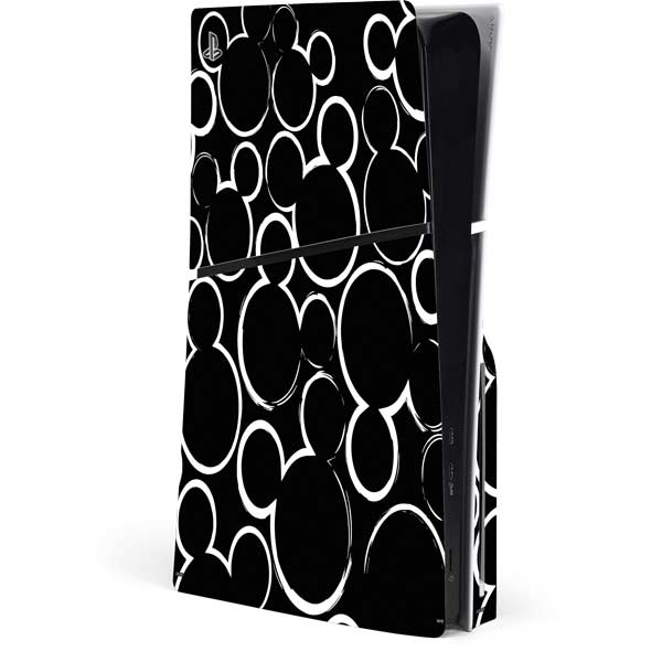 Disney Mickey Mouse Logo Pattern Skin for PS5 Slim Disk Console - Skinit