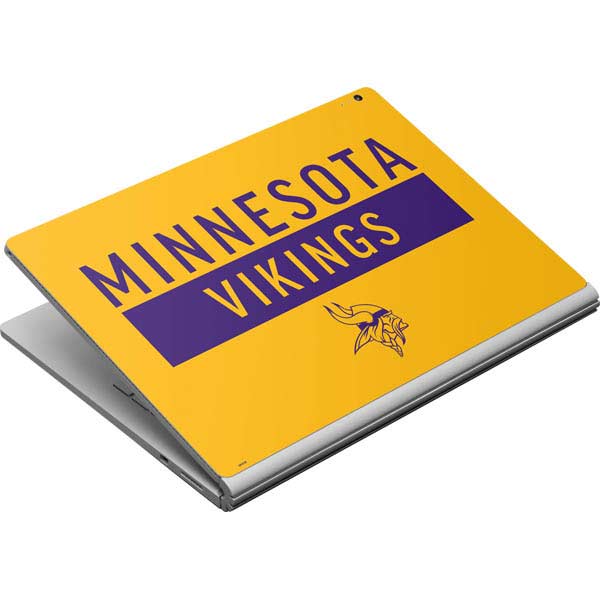 Minnesota Vikings Yellow Performance Series Microsoft Surface Book Skin ...