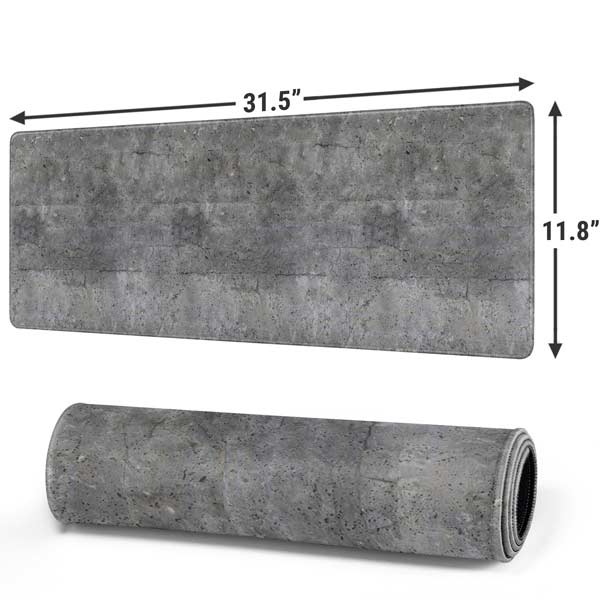 Skinit Natural Grey Concrete XL Gaming Mouse Pad