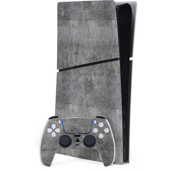 Natural Grey Concrete PS5 Slim Digital Edition Console & Controller ...
