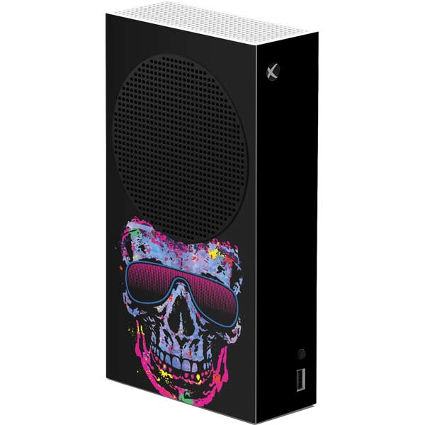 Neon Skull with Glasses Microsoft Xbox Skin | Art – Skinit