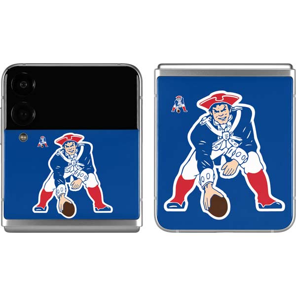 Galaxy Z Flip4 5G New England Patriots Retro Logo Skin | Skinit