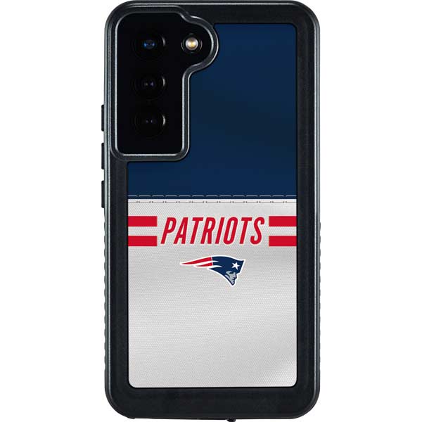 New England Patriots White Striped Galaxy S23 Case | Waterproof Phone ...