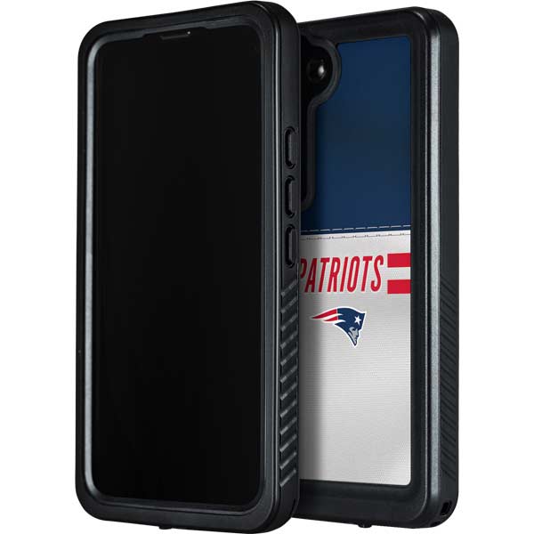 New England Patriots White Striped Galaxy S23 Case | Waterproof Phone ...