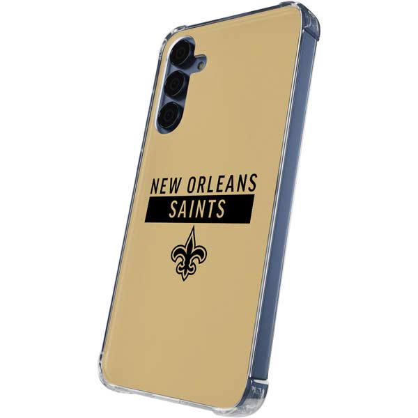 NFL New Orleans Saints Gold Performance Series Galaxy S24 Clear Case ...