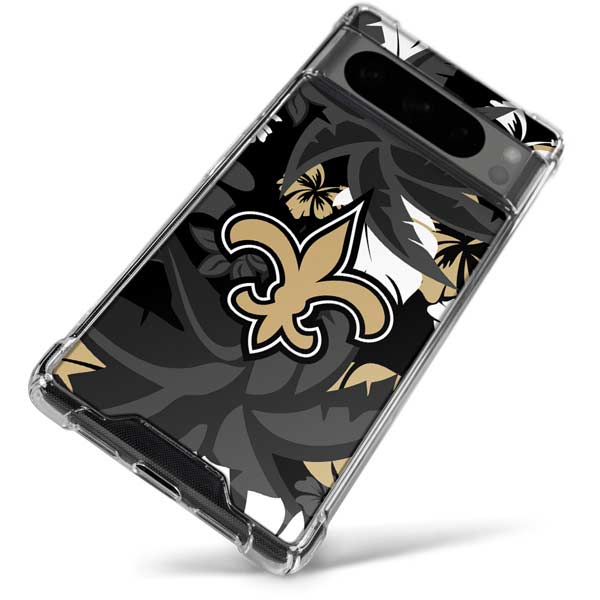 Google Pixel 8 Pro New Orleans Saints Tropical Print Clear Phone Case ...