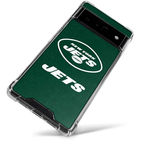 New York Jets Distressed Google Pixel 6 Clear Case | Transparent Cases ...