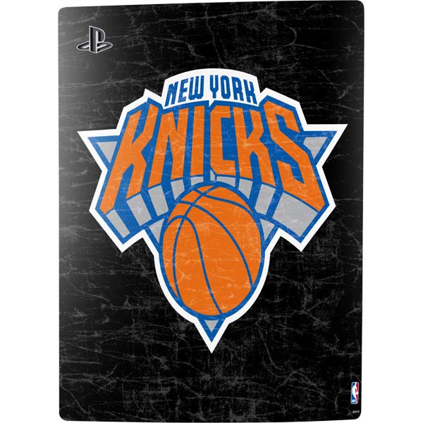 New York Knicks Black Secondary Logo Skin for PS5 Console - Skinit