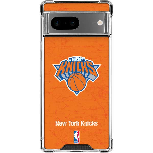 New York Knicks Orange Primary Logo Google Pixel 7a Clear Case ...