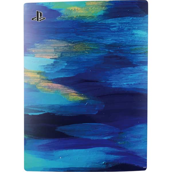 Ocean Blue Brush Stroke Skin for PS5 Digital Edition Console - Skinit